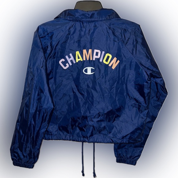 Champion | Jackets & Coats | Champion Navy Blue Button Up Coaches ...